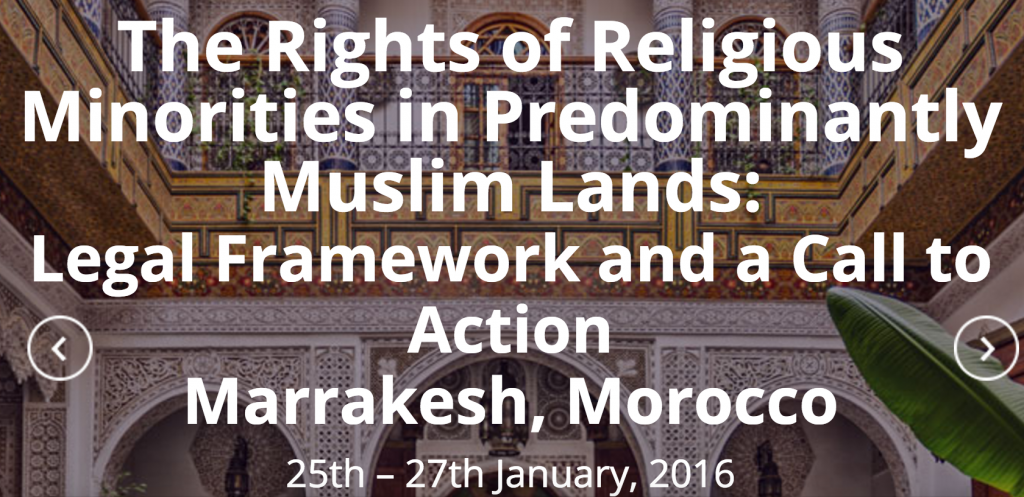 Rights of Religious Minorities in Predominantly Muslim Lands: Call to ...