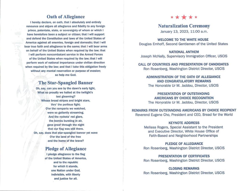 White House celebrates Religious Freedom Day with Second Gentleman Doug ...