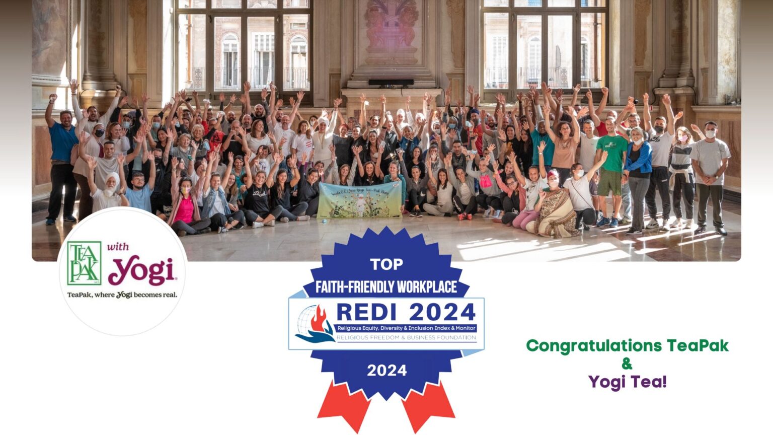 Italian Mayor Congratulates TeaPak & Yogi Tea for REDI Index 2024! | RFBF
